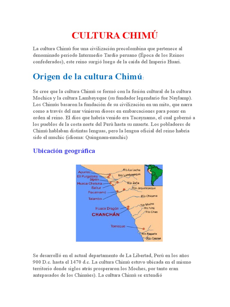Cultura Chimú | PDF