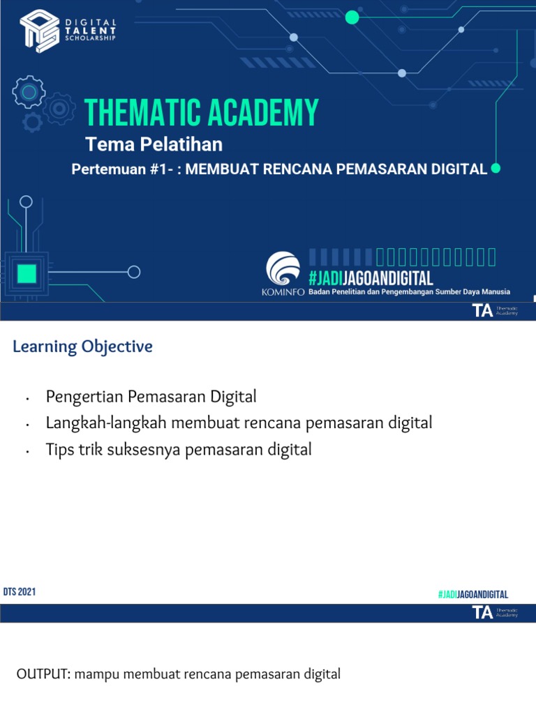 Membuat Rencana Pemasaran Digital | PDF