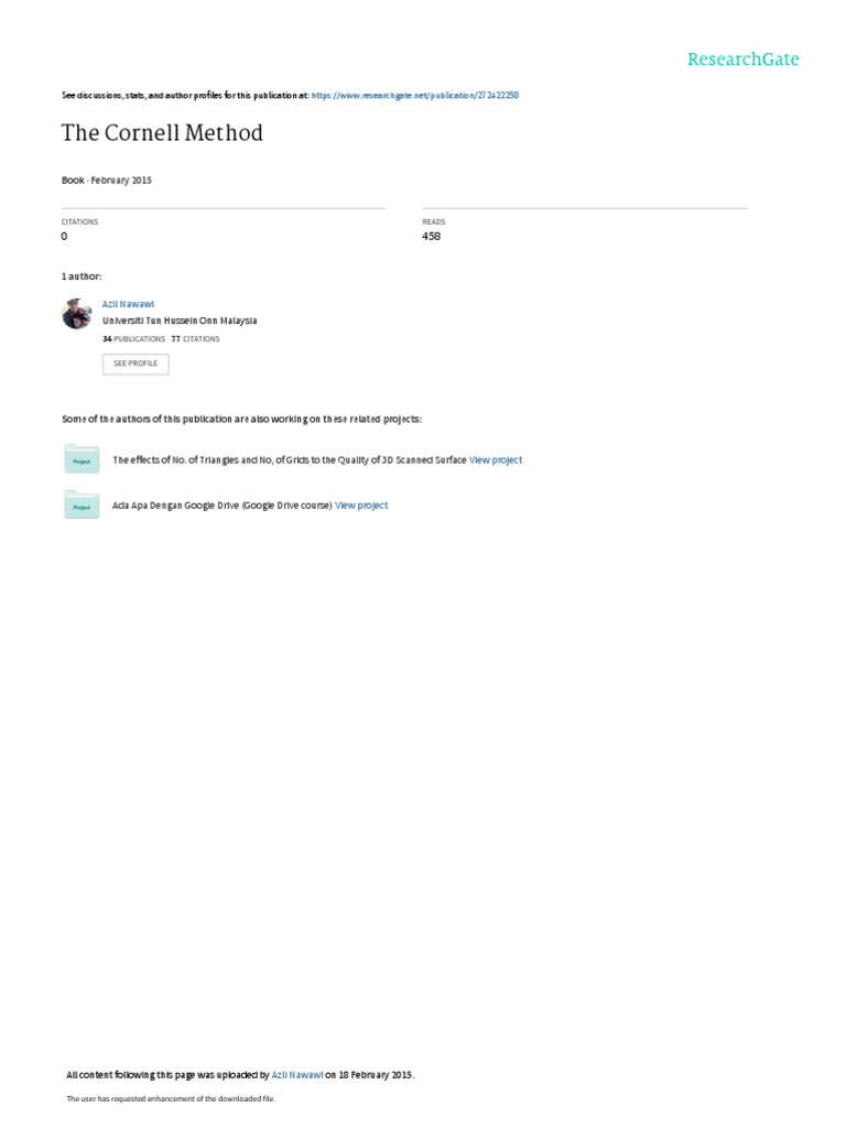 The Cornell Method | PDF