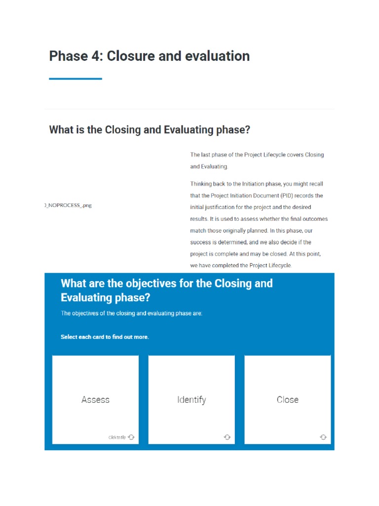 Project Closure & Evaluation | PDF