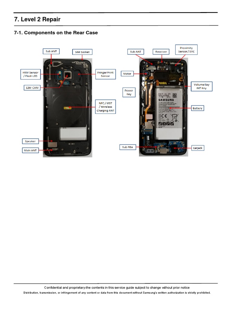 SM-G950F Disassembly - Reassembly | PDF | Electrical Connector | Computer Engineering