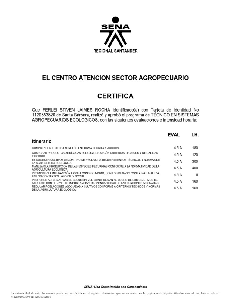 Sena 2 | PDF | Agricultura | Agricultura ecológica