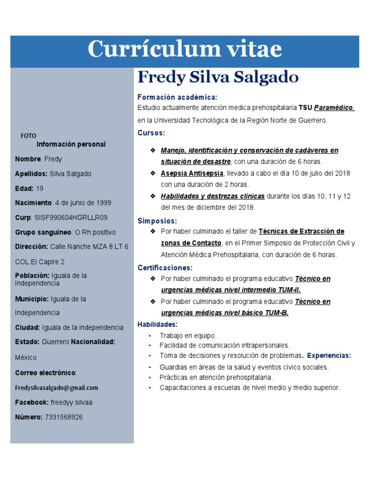 Curriculum Fredi | PDF