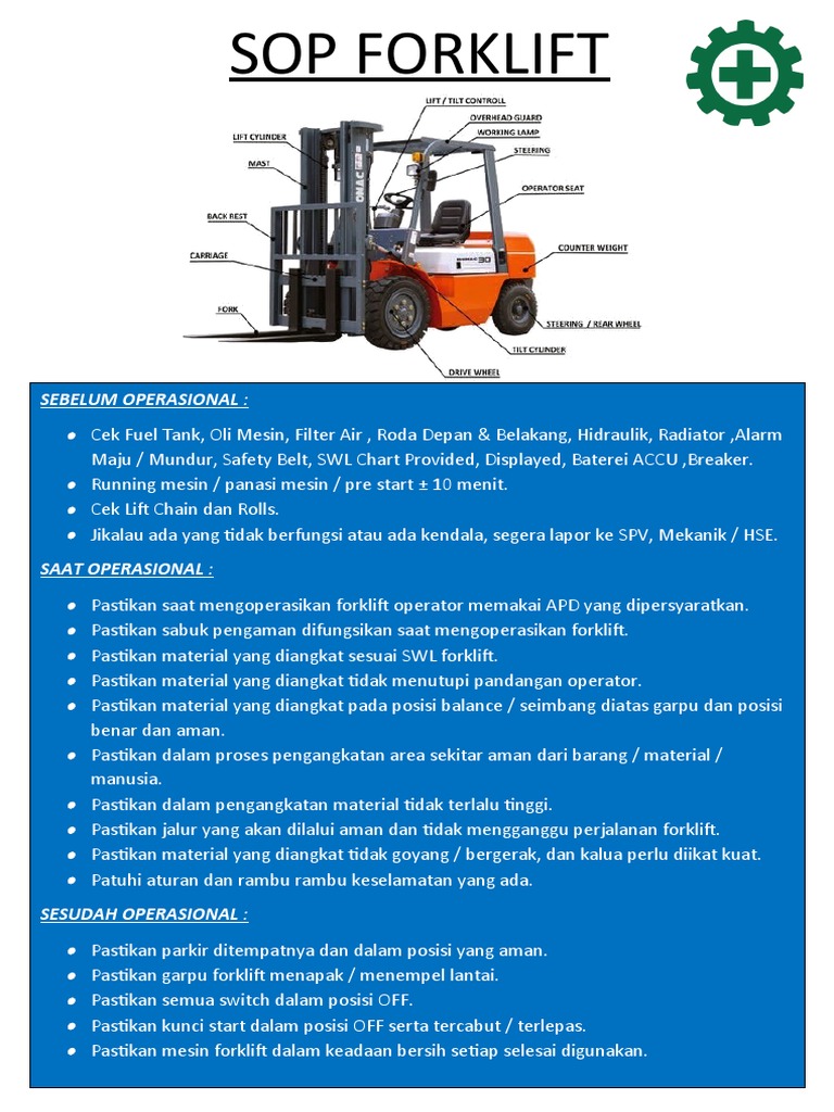 SOP Pengoperasian Forklift | PDF