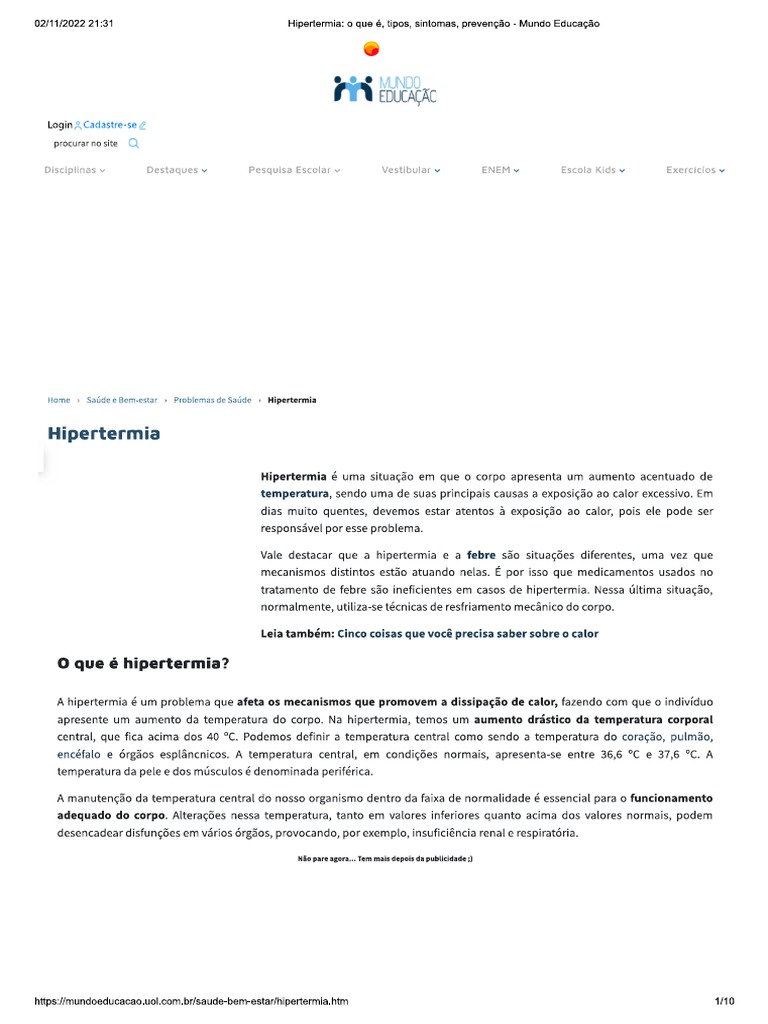 Hipertermia 2 Bi | PDF