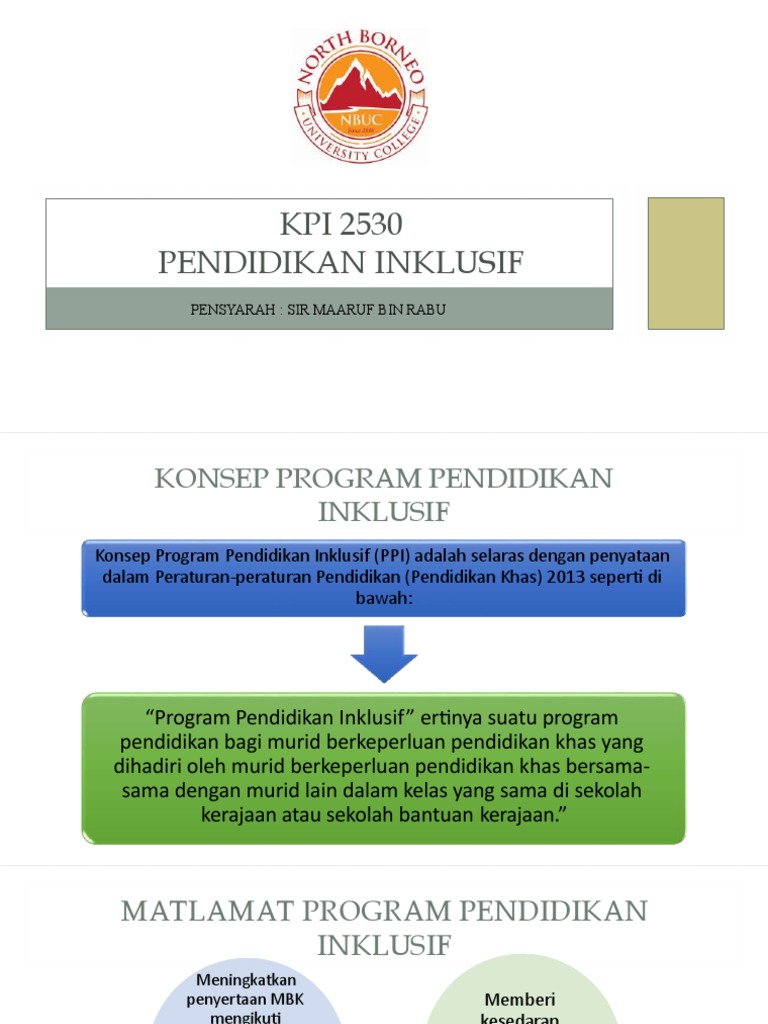 Topic 3 - A Model Pendidikan Inklusif | PDF