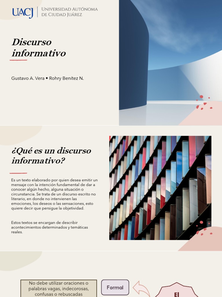 Discurso Informativo | PDF | Cognición | Lingüística