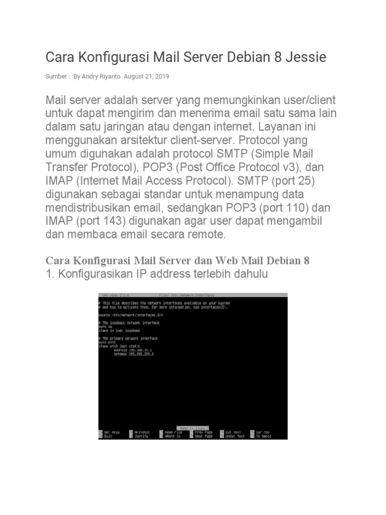 Konfigurasi Mail Server | PDF