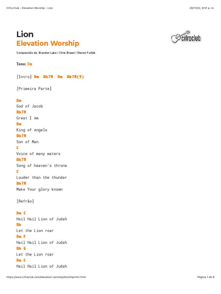 Elevation Worship - Lion | Download Free PDF | Religious Belief And ...