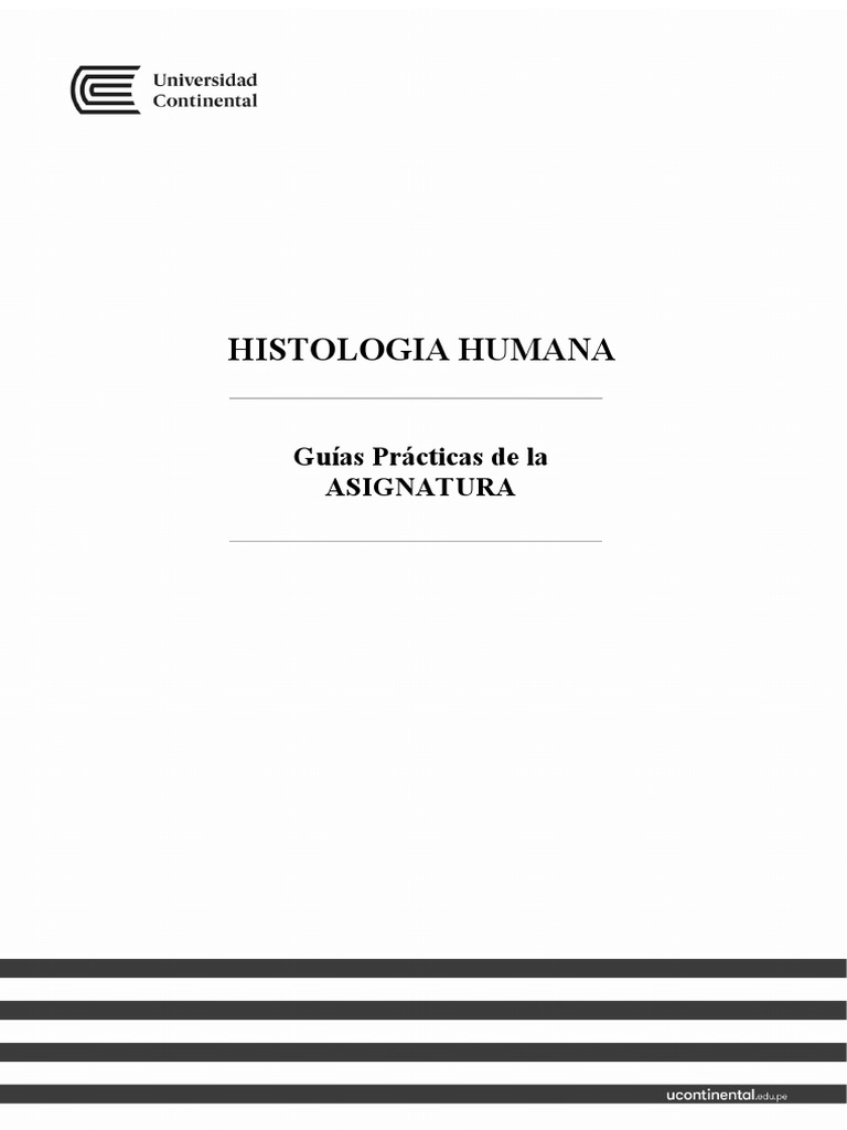 Guia Practica de Histologia Humana General | PDF | Hueso | Epitelio