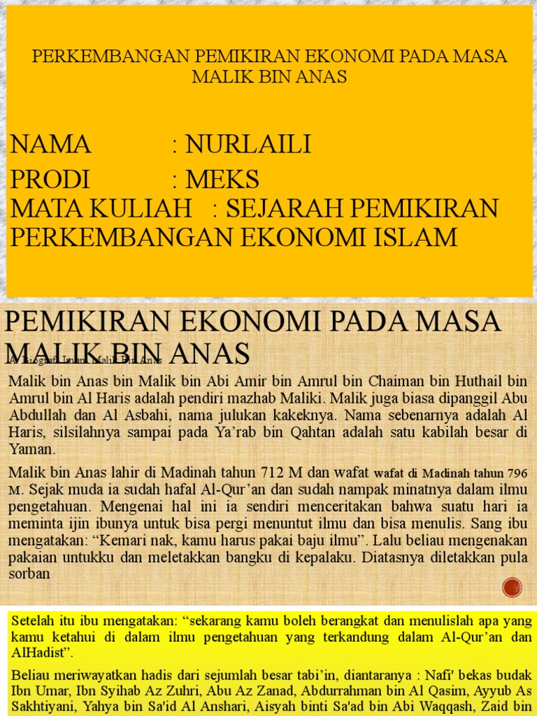 Malik Bin Anas | PDF