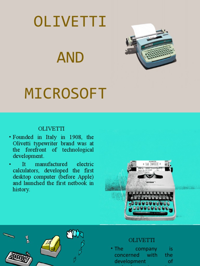 The Rise and Fall of Olivetti: A Case Study in the Importance of ...
