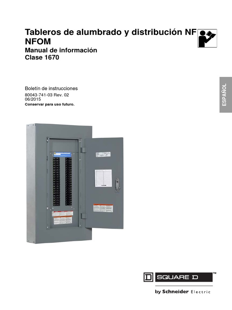 Manual Tablero NF | PDF | Tornillo | Electricidad
