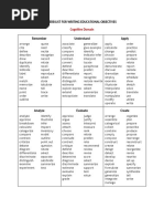 1-Action Verbs For The Cognitive Domain | PDF | Science | Applied ...
