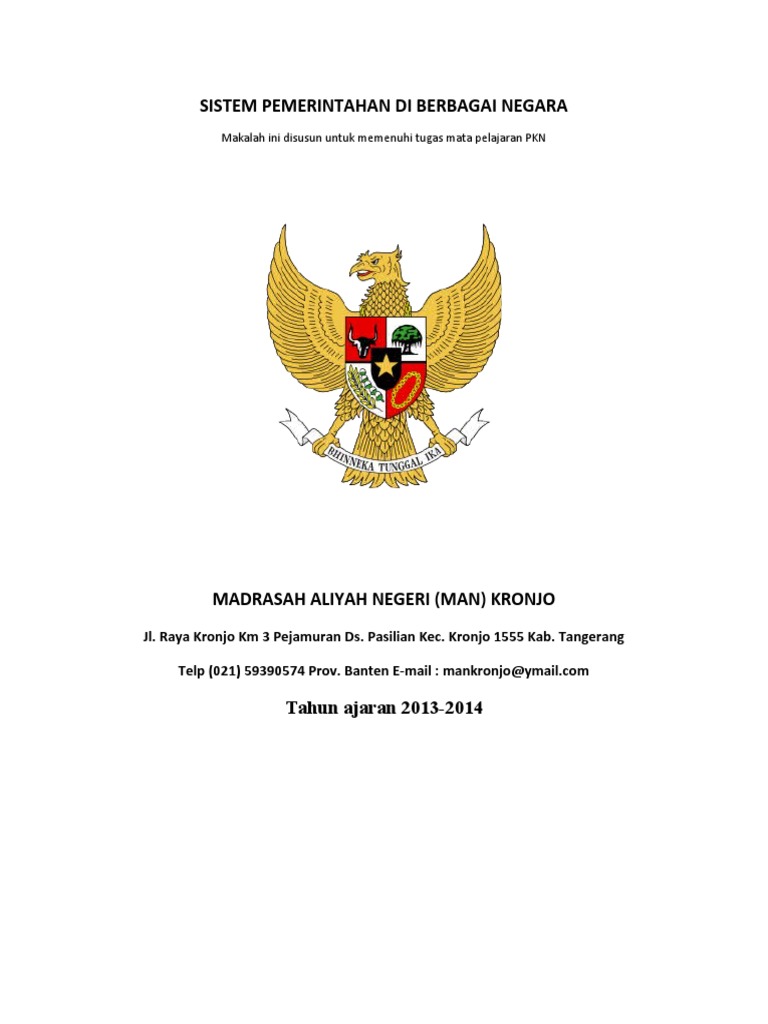 Makalah Sistem Pemerintahan | PDF