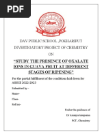 Study of Oxalate Ion Content in Guava Fruit - Vel | PDF | Titration ...