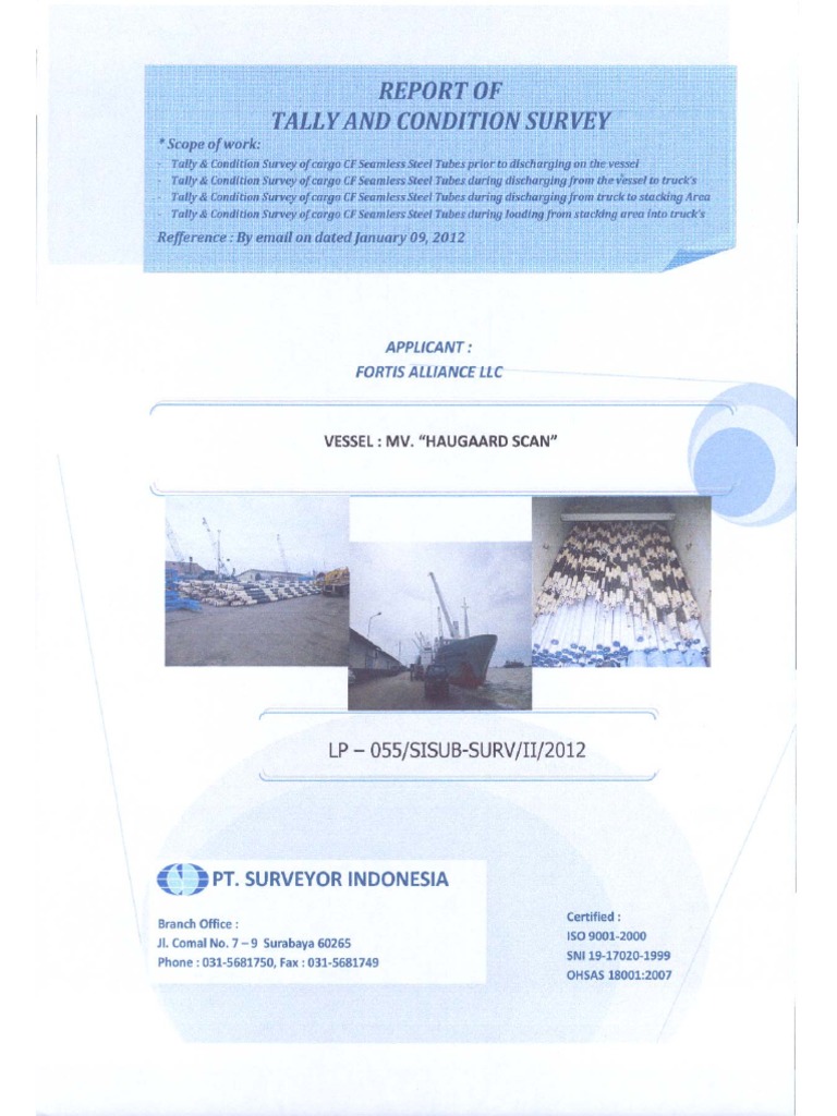 Contoh Report Alstom | PDF