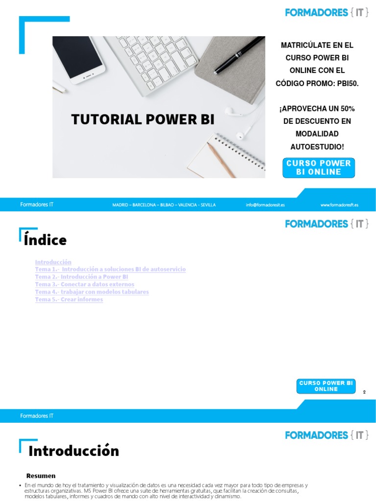 Tutorial Power BI | PDF | Microsoft Excel | Software de la aplicacion