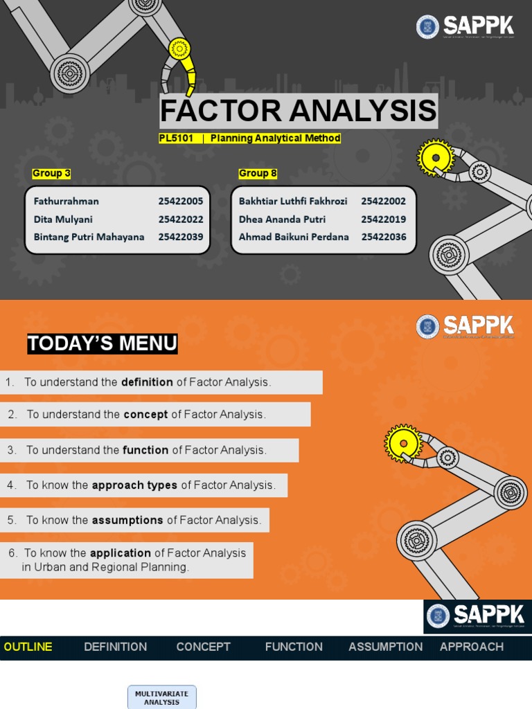 Factor Analysis - Group 3 and 8 | PDF | Principal Component Analysis ...