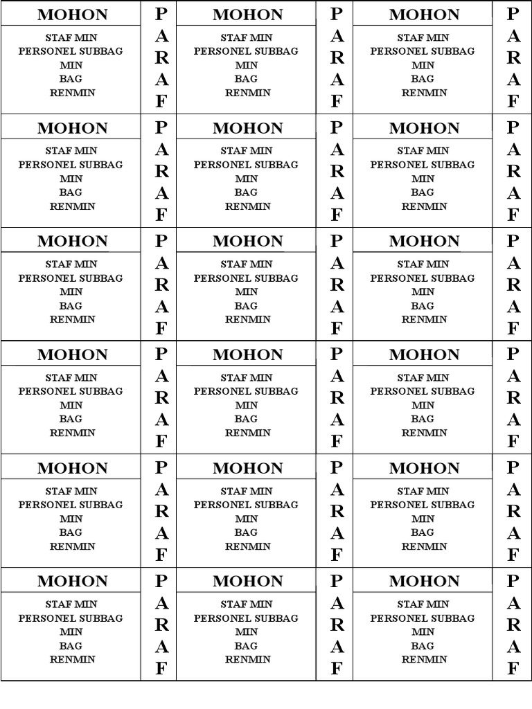 Konsep Paraf TTD | PDF