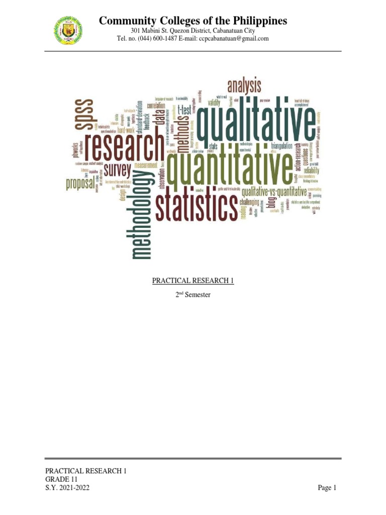 Practical Research | PDF | Science | Qualitative Research