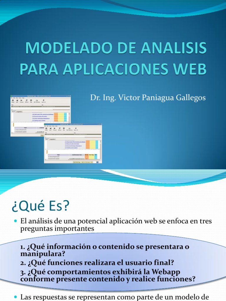 Cap 18 - Modelado de Analisis para Aplicaciones Web - UNAMAD 2020 | PDF | Aplicación web | Caso ...
