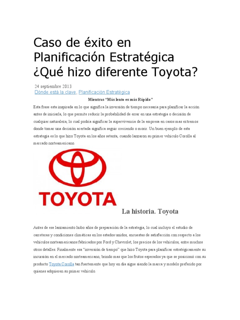 Caso de Exito en Planificacion Estrategica 5 PDF Free | PDF ... Caso de Exito en Planificacion Estrategica 5 PDF Free | PDF ...