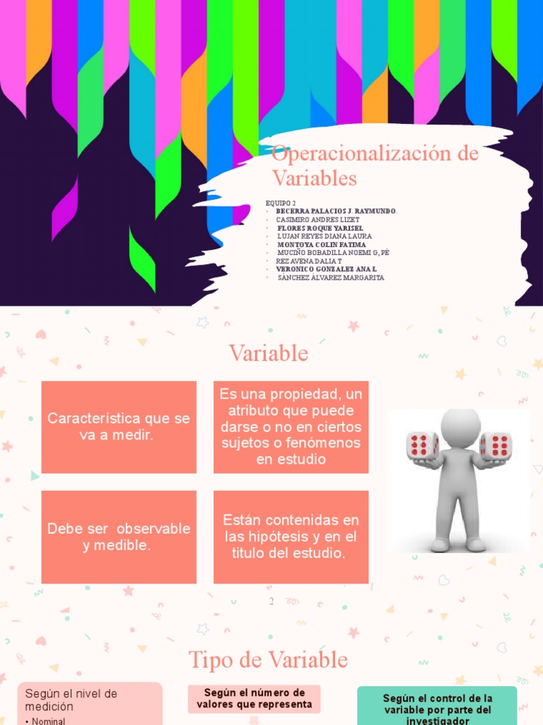 Operacionalización de Variables | PDF | Nivel de medida | Science