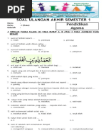 Soal PTS Pai - Kelas 1-Semester 1-2022-2023.ok | PDF