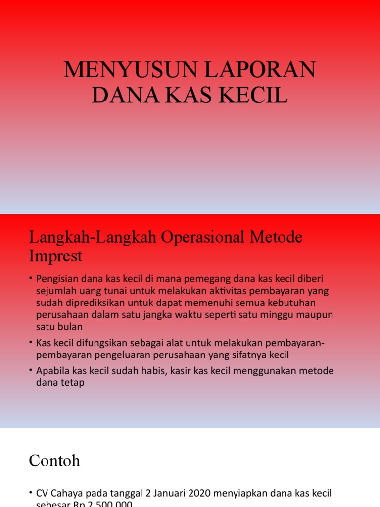 Imprest Dan Fluktuasi Xii Acakin | PDF