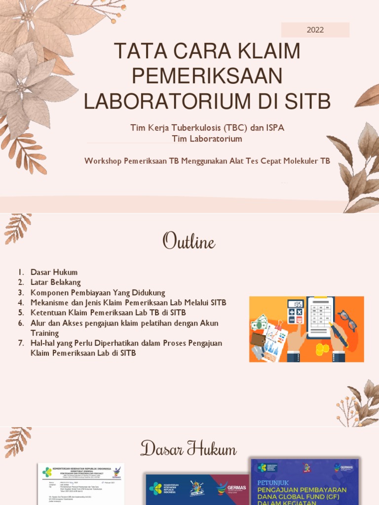 Update Tata Cara Klaim Pemeriksaan Lab TB - WS TCM APBN 2022 | PDF