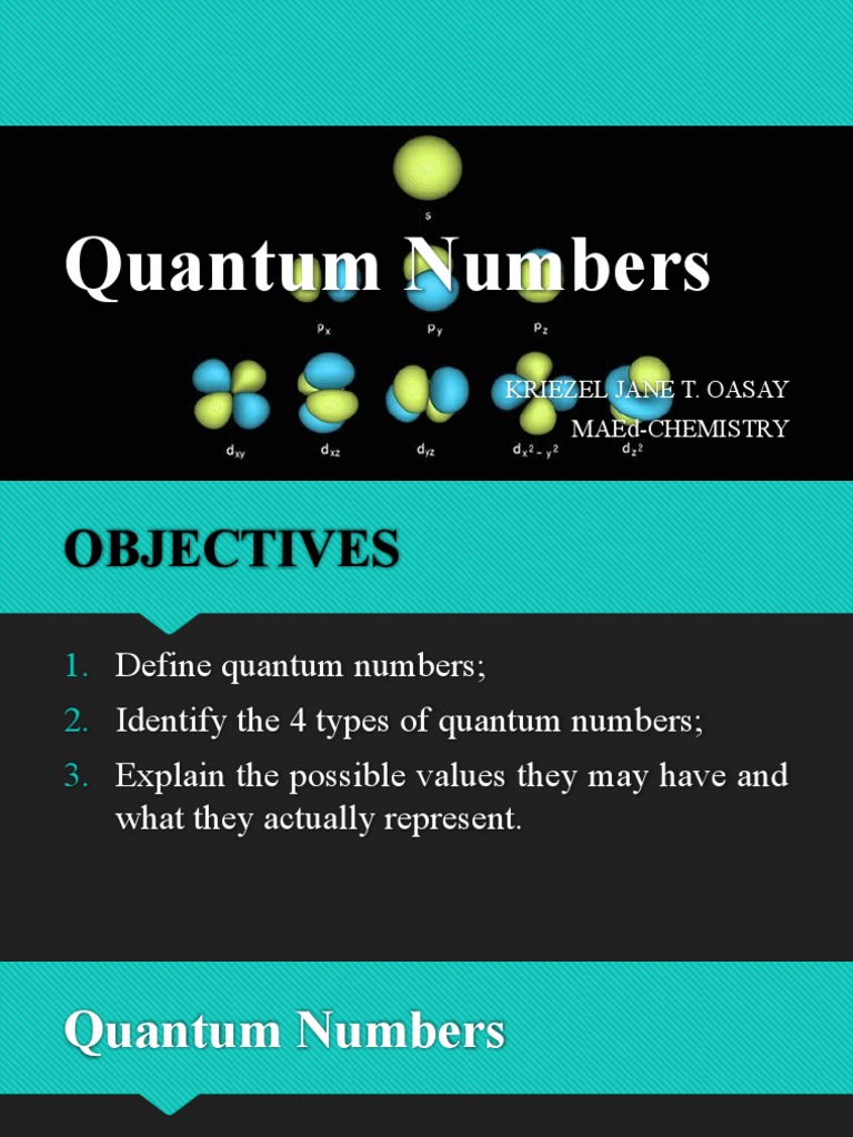 Quantum Numbers | PDF | Atomic Orbital | Scientific Theories