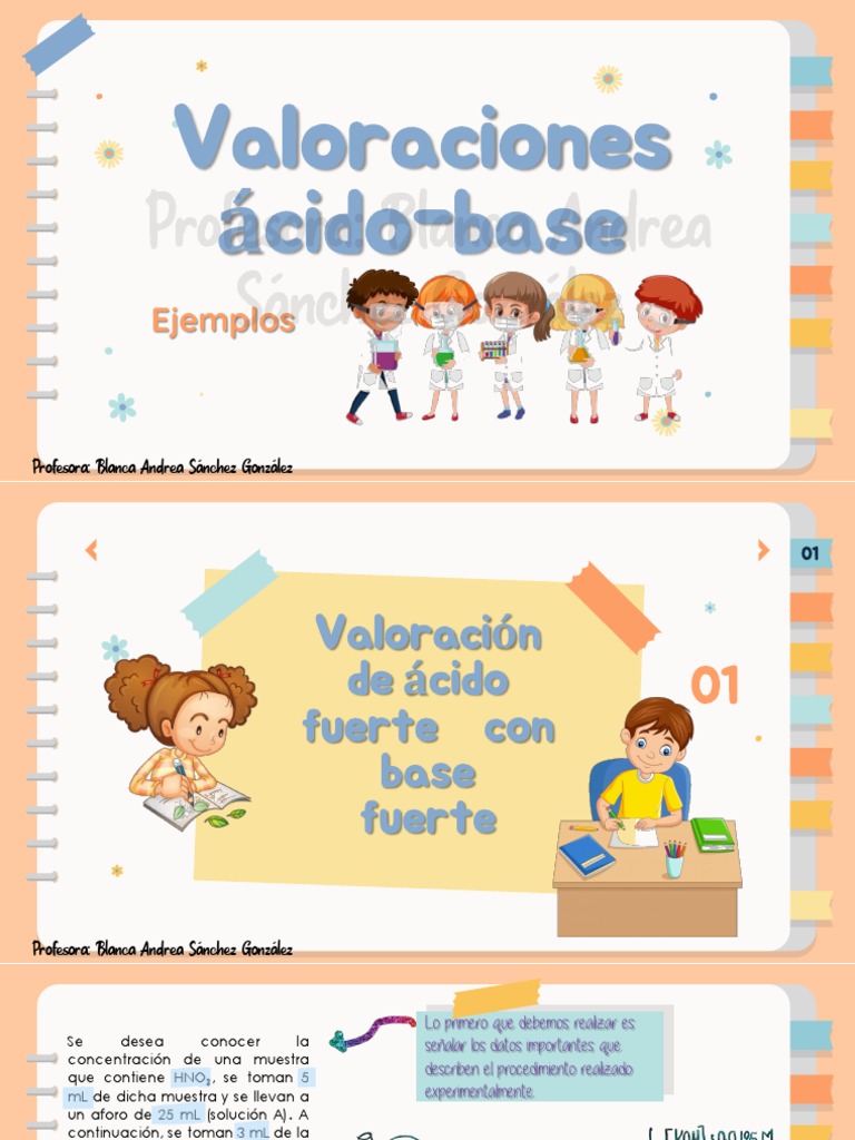 Ejercicios Resueltos Valoraciones Ácido-Base | PDF | Valoración | Química