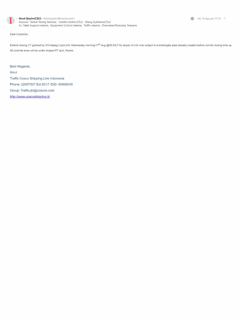 Cosco Extend | PDF
