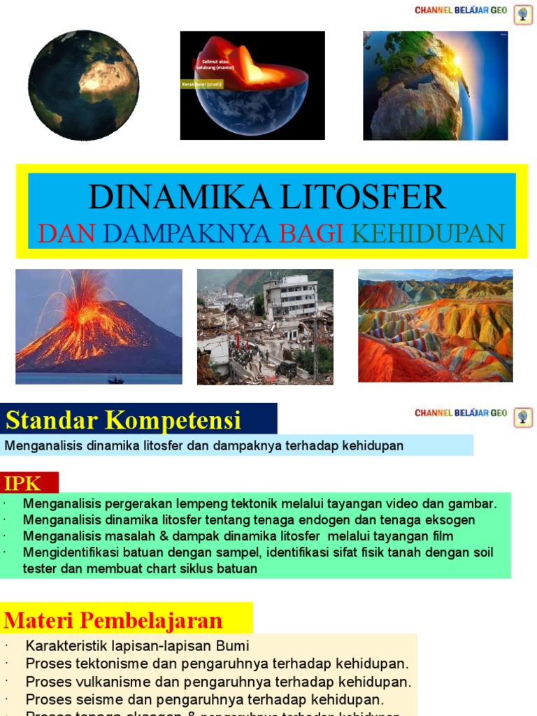 Dinamika Litosfer Dan Dampaknya THD Kehidupan | PDF