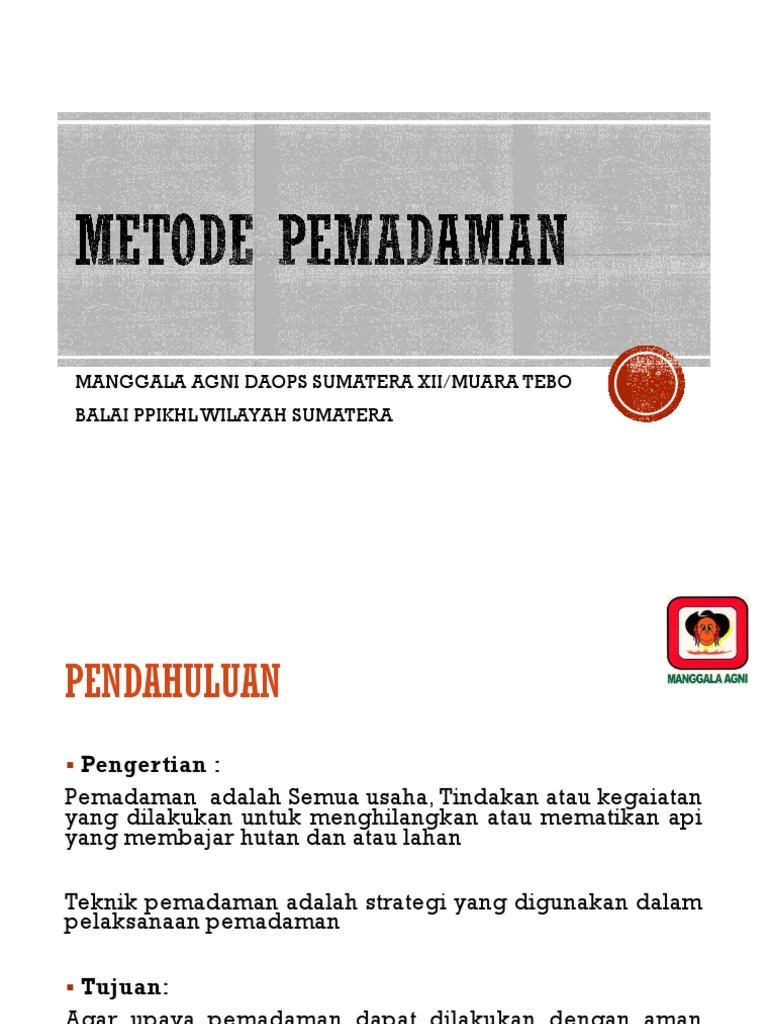 Metode Pemadaman | PDF