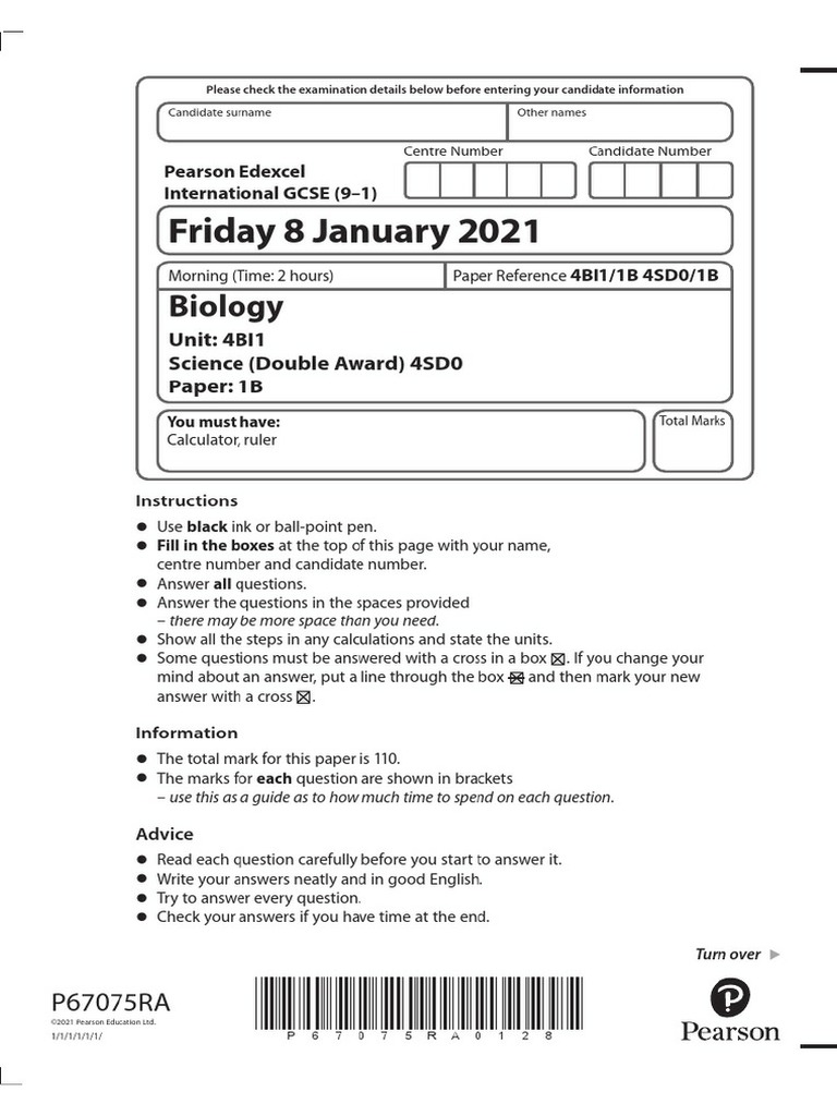 Biology 2022 QP Modified | PDF