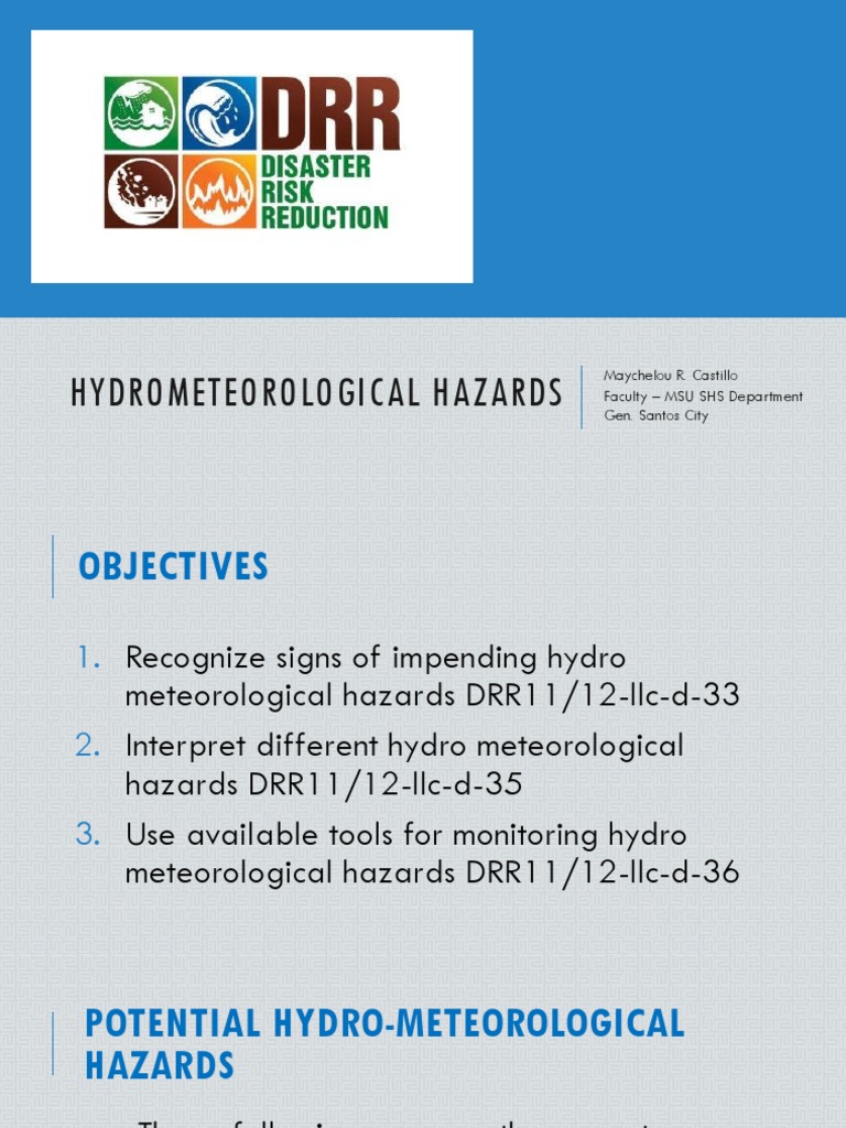 Understanding Hydrometeorological Hazards Pdf Thunderstorm