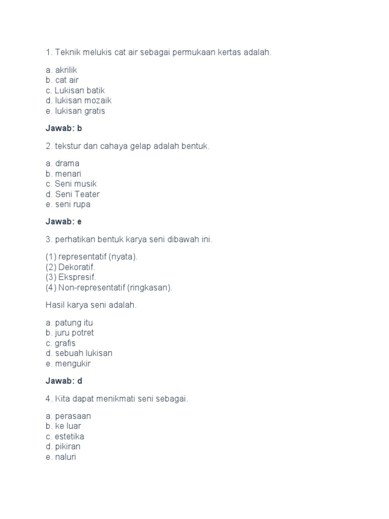 Soal SB Kls 10 Smster 1 | PDF