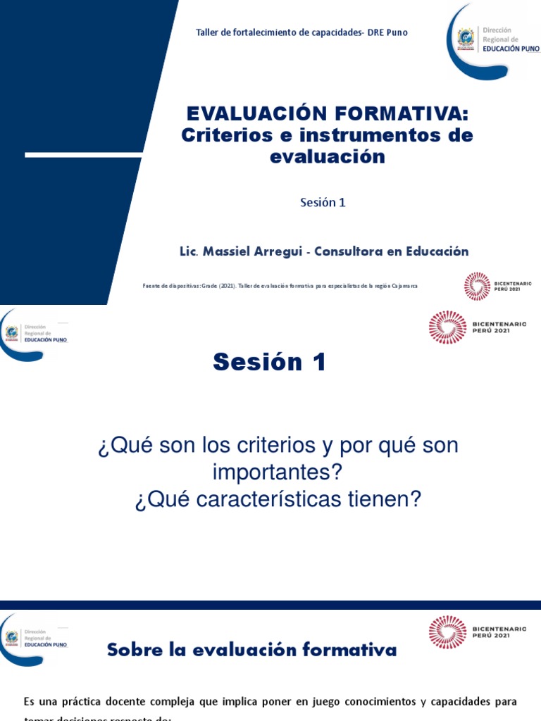 Criterios eval formativa | PDF | Evaluación | Aprendizaje