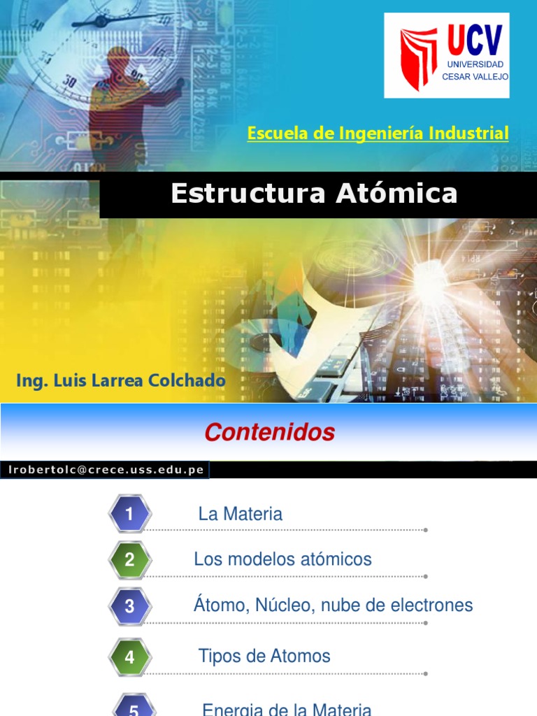 Estructura Atómica | PDF | Electronvoltio | Tabla periódica