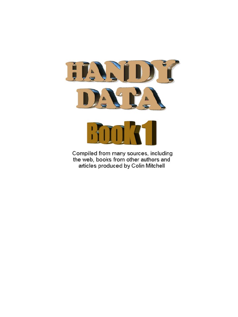 Data Book 1 | PDF