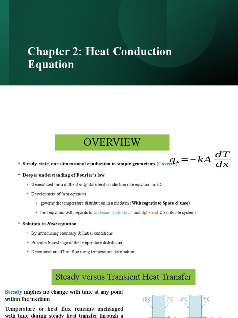 Chapter2 Heat Conduction Equation and Boun Cond Bilal | PDF | Thermal Conduction | Heat