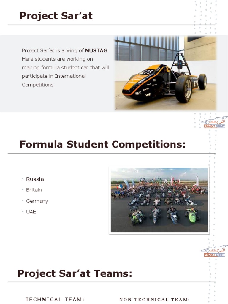 Project Sar'at | PDF | Steering | Formula One
