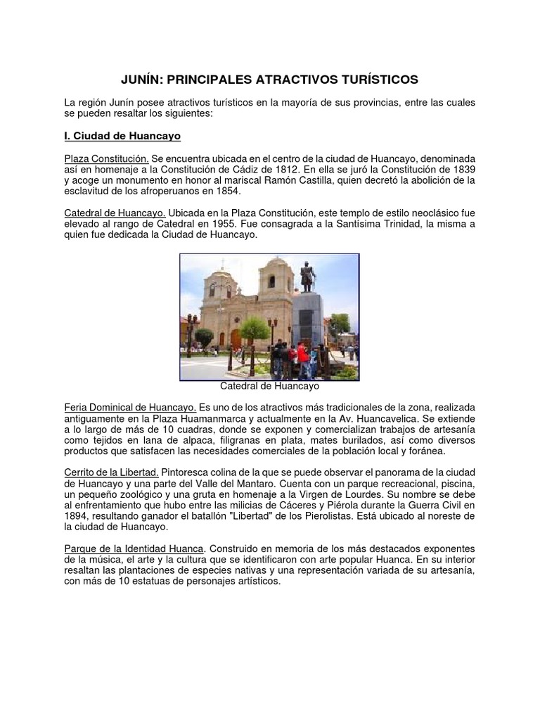Junin Atractivos | PDF
