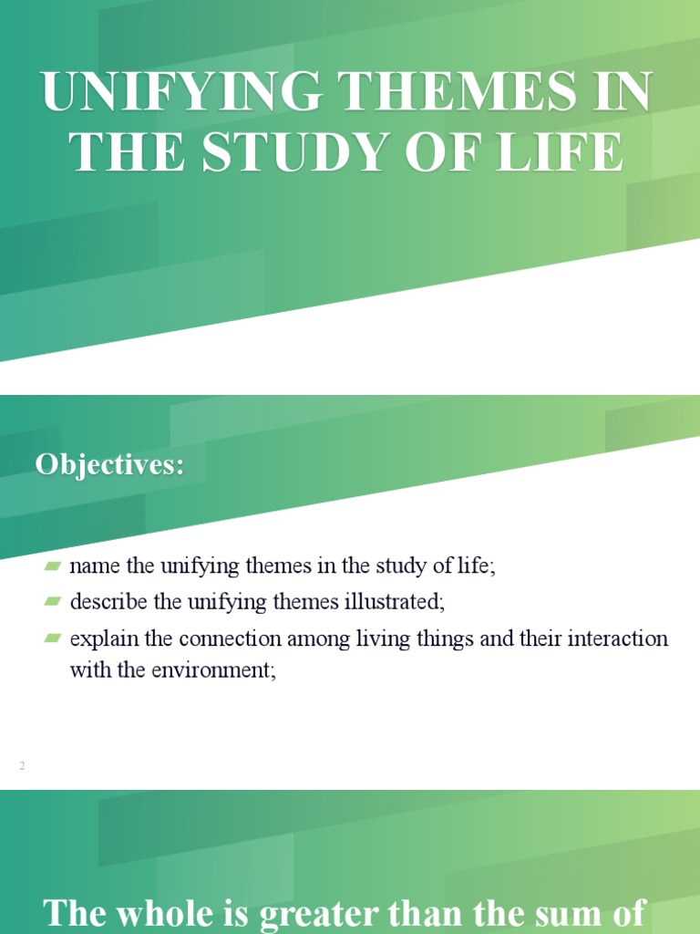 Unifying Themes in Study of Life | PDF | Life | Biology