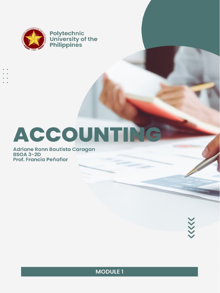 Module 1 - Accounting | PDF | International Financial Reporting Standards | Accounting
