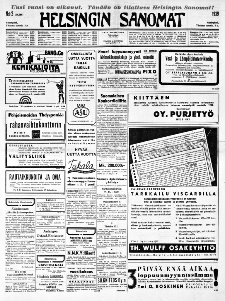 Helsingin Sanomat 2 03 01 1939 | PDF