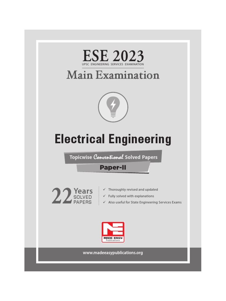 EE ESE Mains Paper-2 - 2023 | PDF