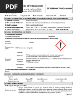 Hoja de Seguridad (Limpia Pisos) | PDF | Agua | Residuos